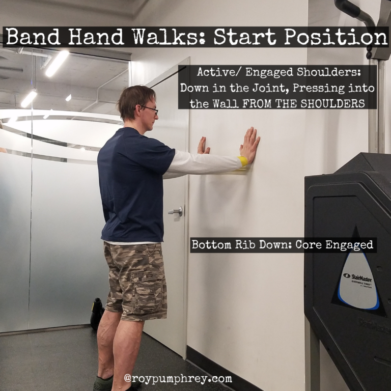 The Ultimate Shoulder Warmup: Banded Hand Walks