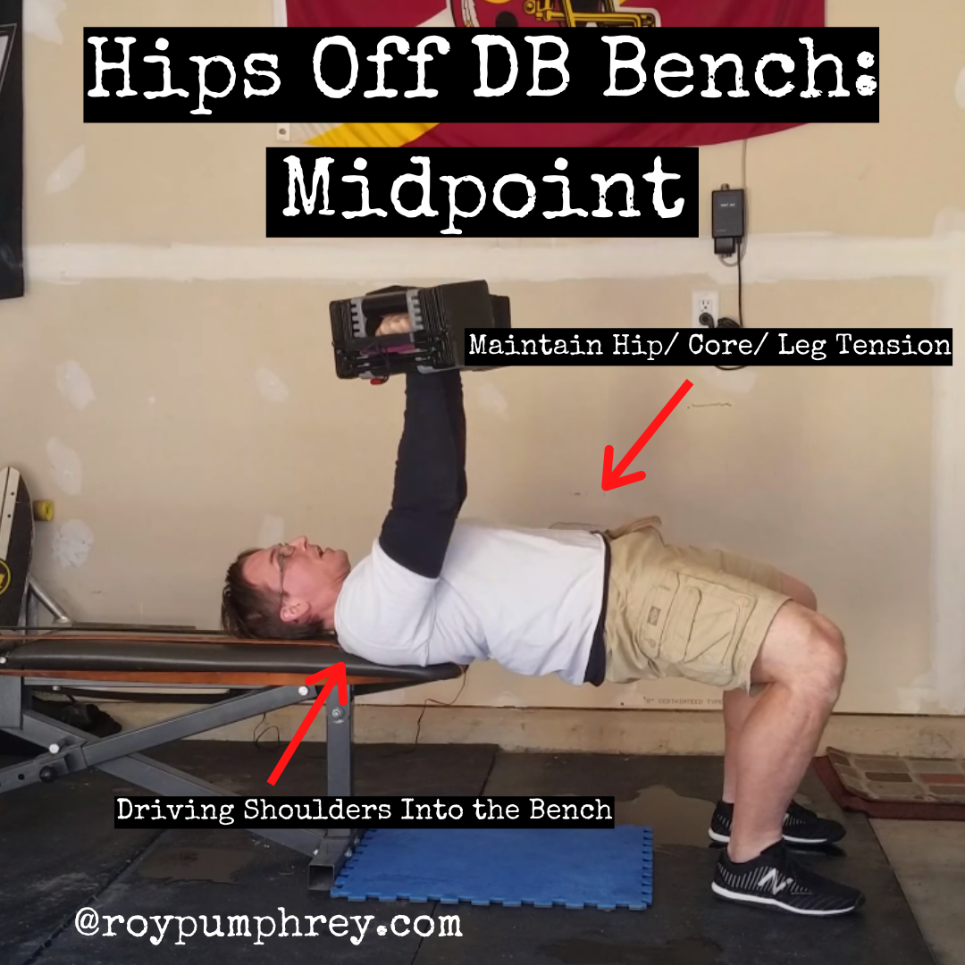 Learn to Use Your Whole Body When Pressing: Hips Off Dumbbell Press